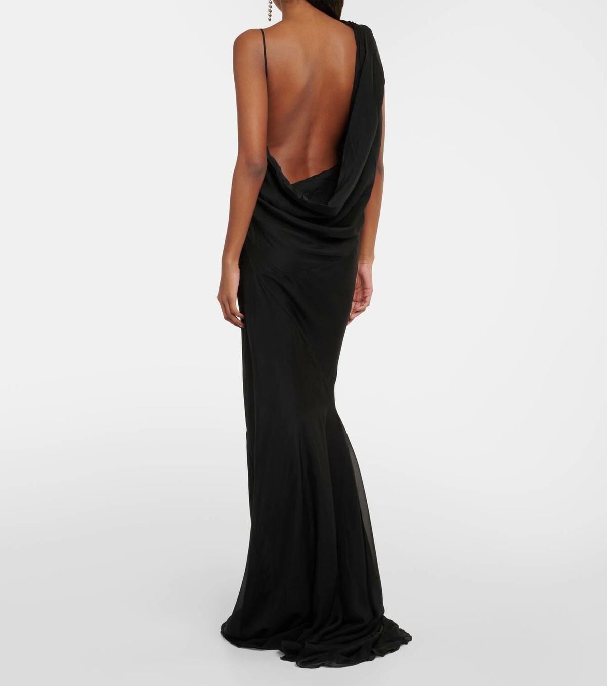 Entire Studios Open-back asymmetric silk gown Entire Studios