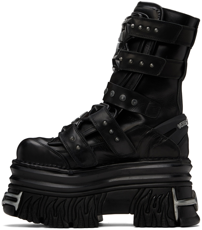 VETEMENTS Black New Rock Edition Gamer Boots Vetements