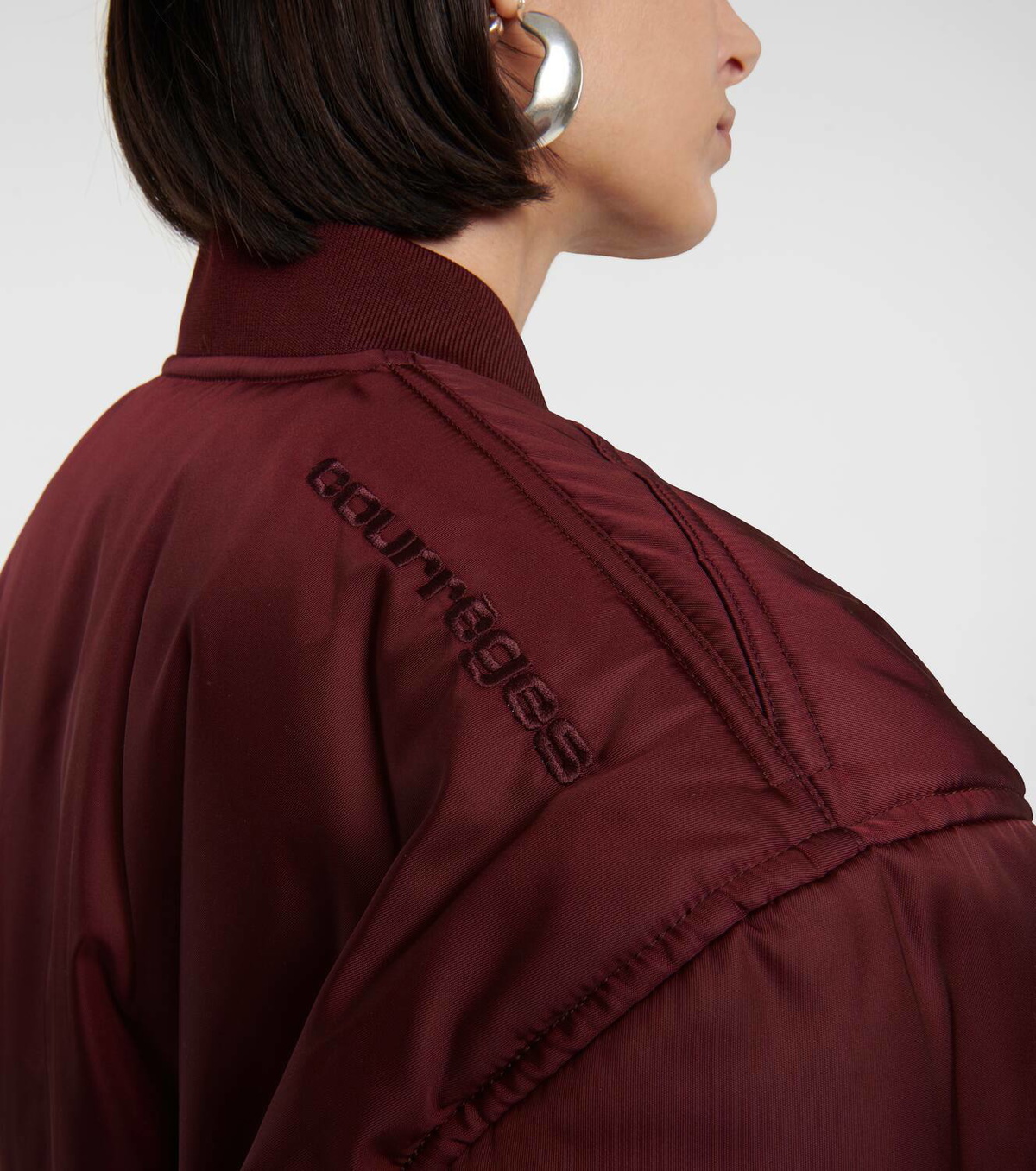 Courrèges Logo bomber jacket Courreges