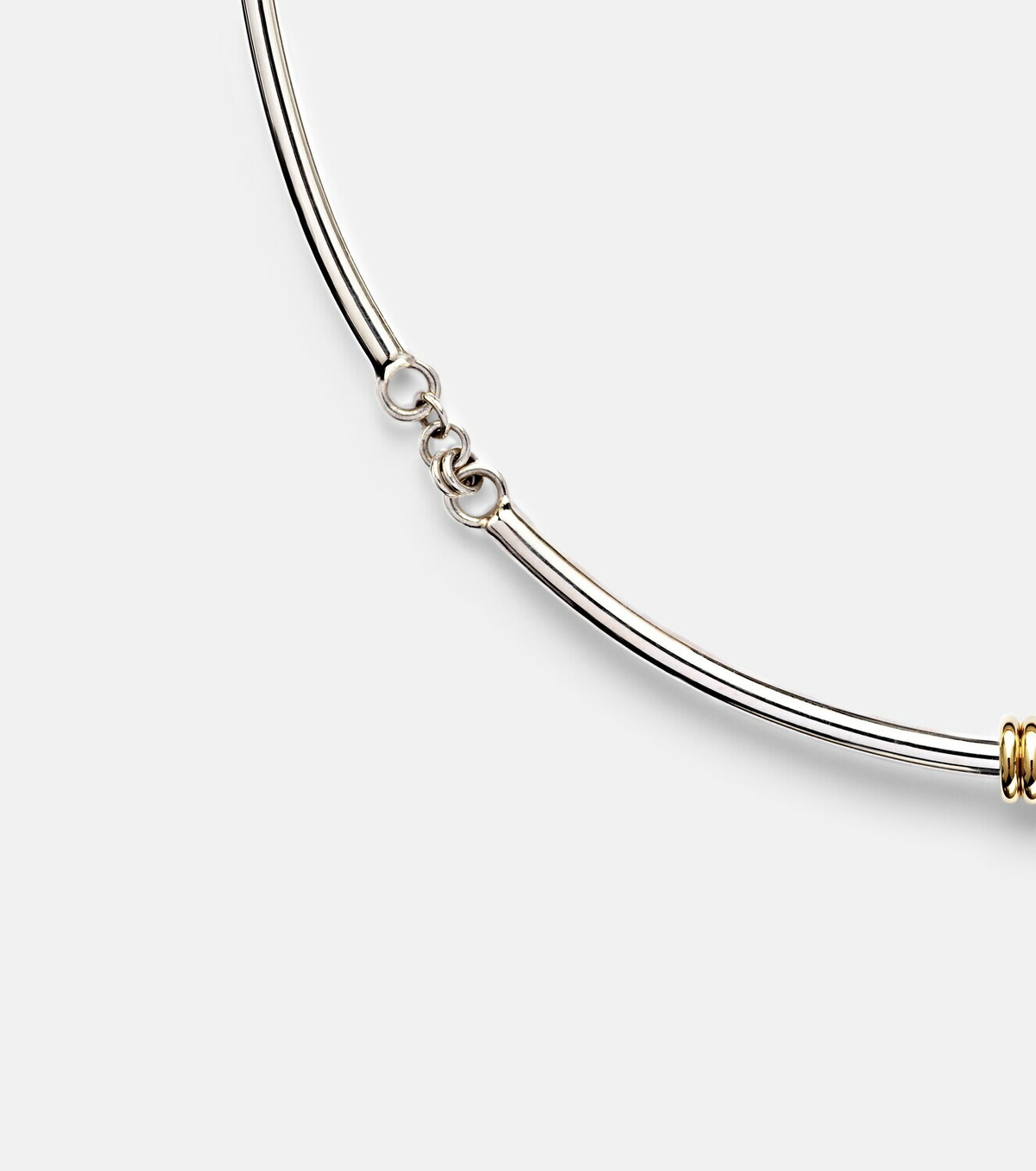 Spinelli Kilcollin Helio Tria sterling silver and 18kt gold necklace ...