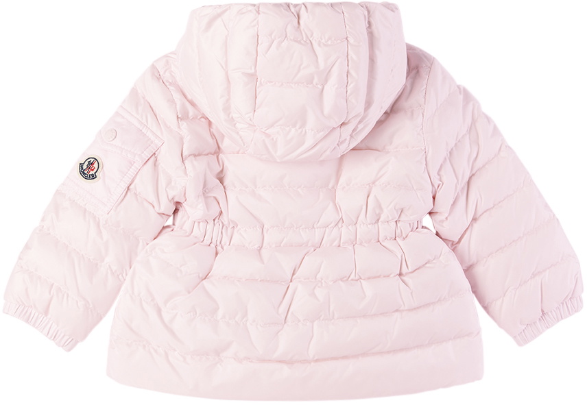Moncler Enfant Baby Pink Dalles Down Jacket Moncler Enfant