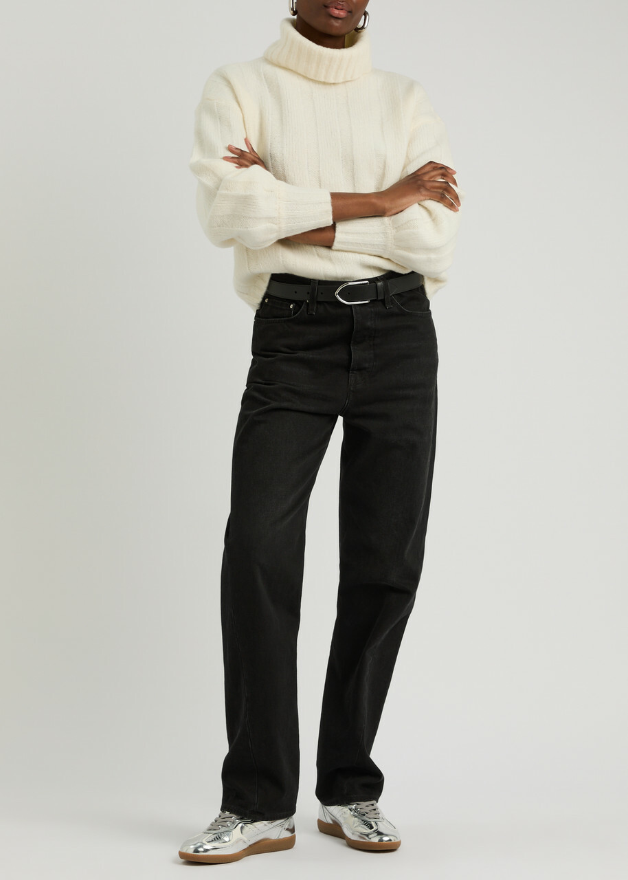 Paige Roselia Ribbed Wool-blend Jumper Ivory Paige