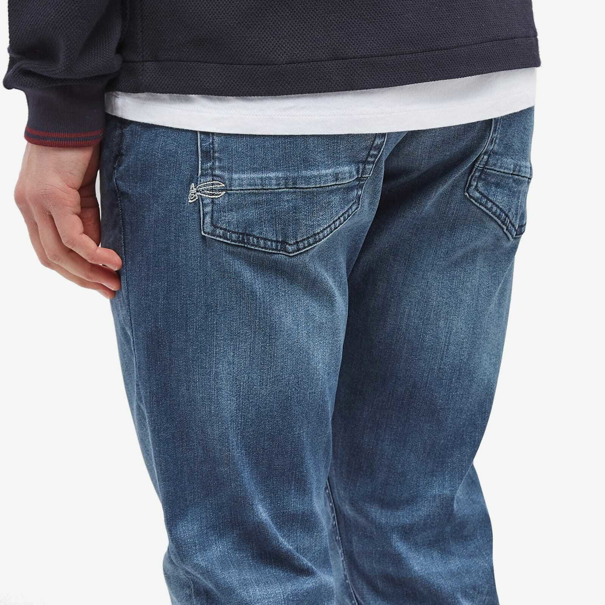 Denham Men's Razor Slim Fit Jean in Free Move Zero Cotton Dark Denham