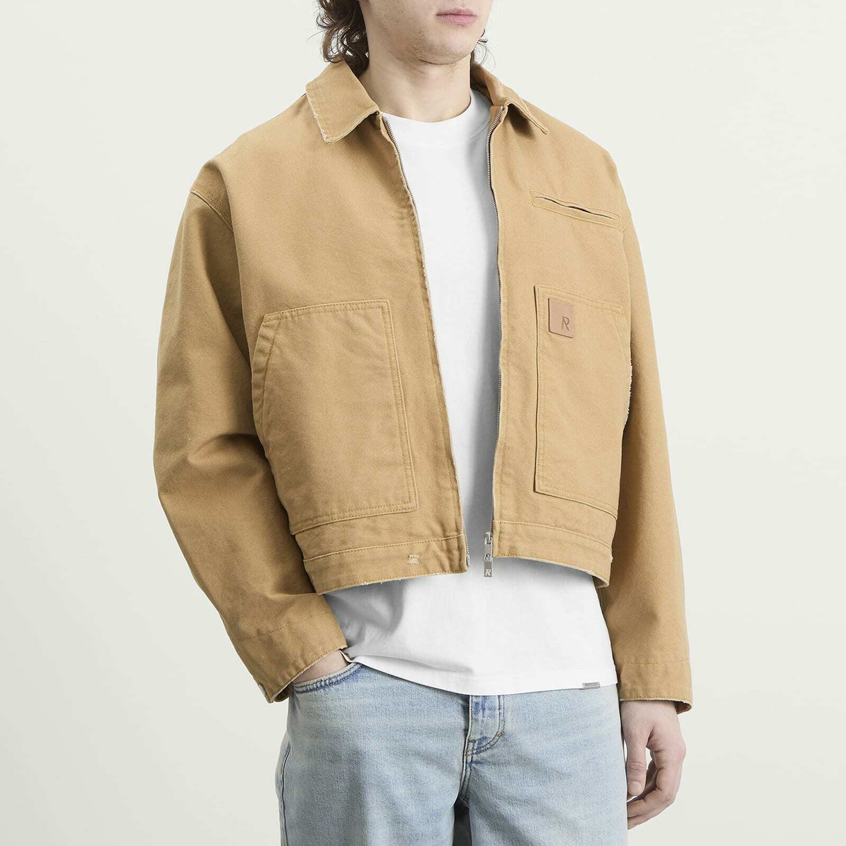 Represent Men's Workwear Jacket in Washed Tan Represent