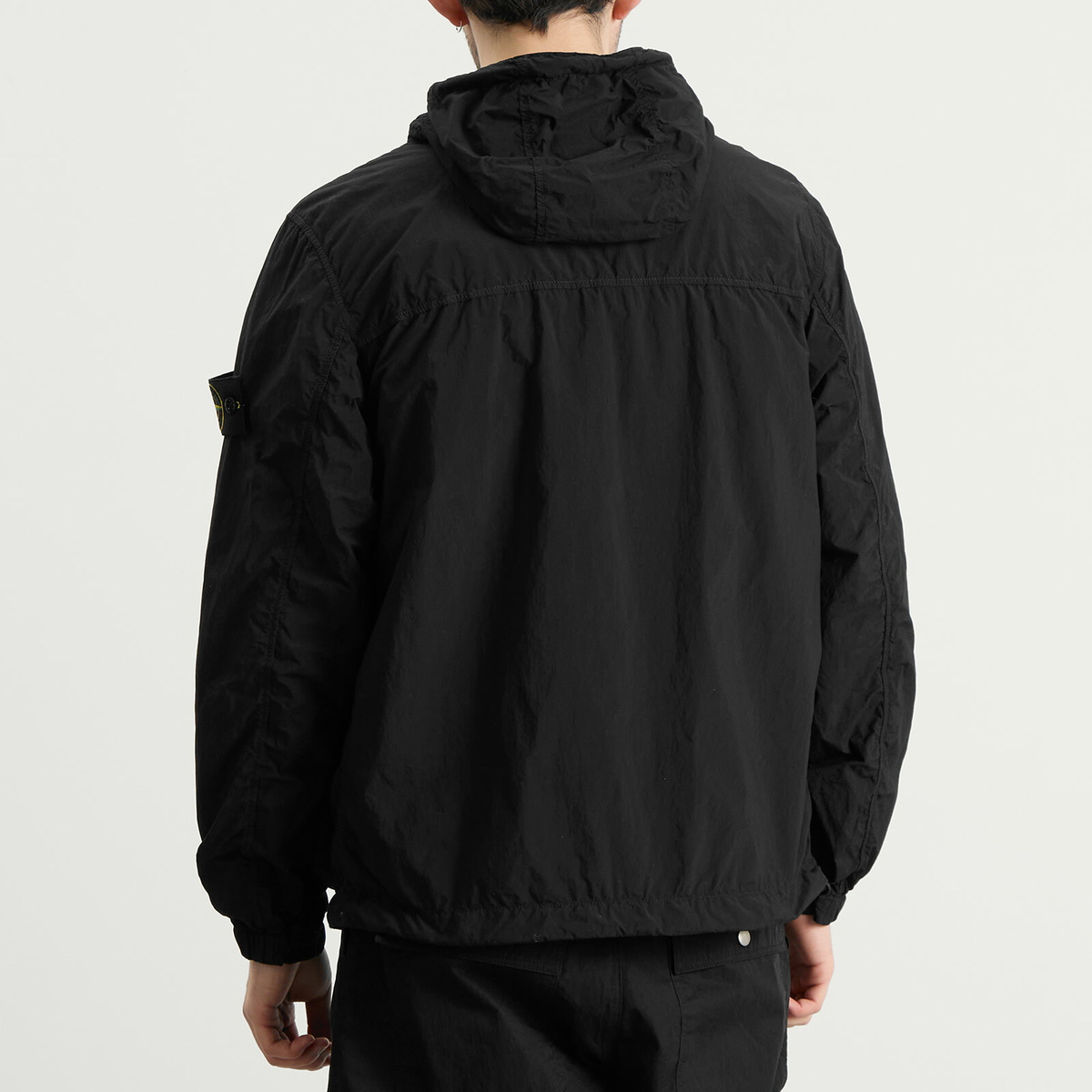 Stone Island Men's Nylon Smerigliato-TC Short Parka Jacket in Black ...