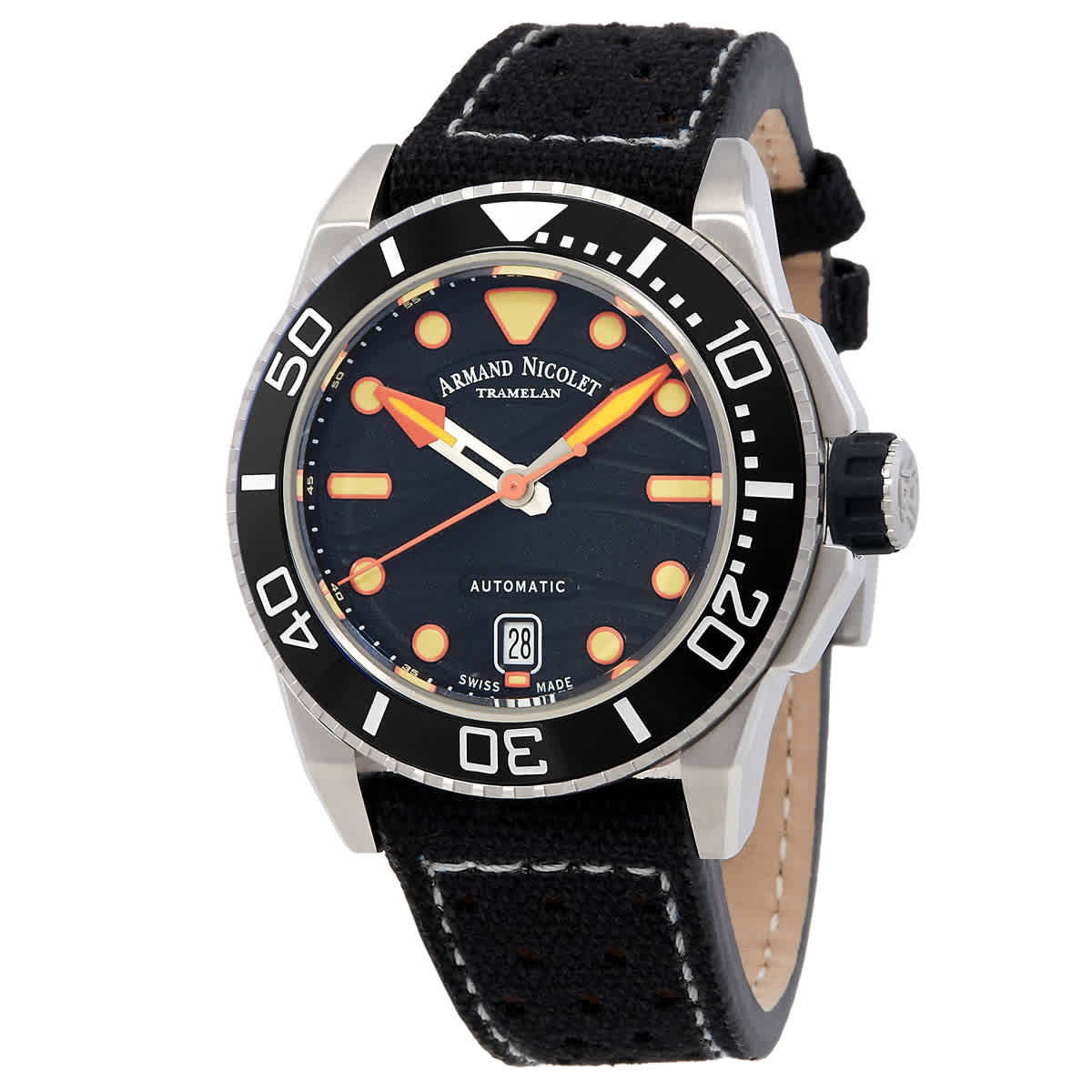 Armand Nicolet JSH Automatic Black Dial Mens Watch A481PGN-NO-P0640NC8 ...