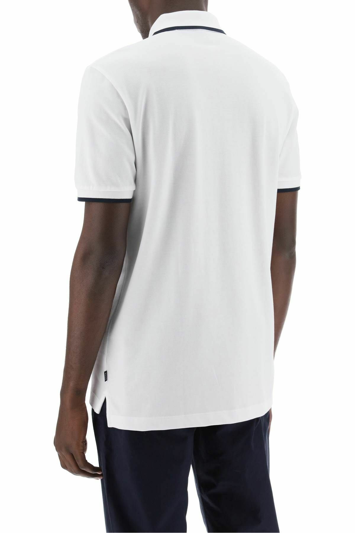 BOSS polo shirt with contrasting edges White BOSS
