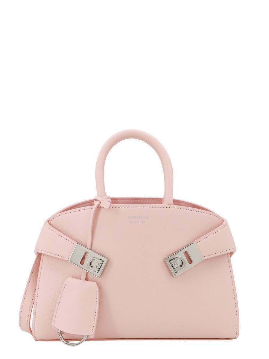Ferragamo Mini Hug Bag Pink Womens Salvatore Ferragamo