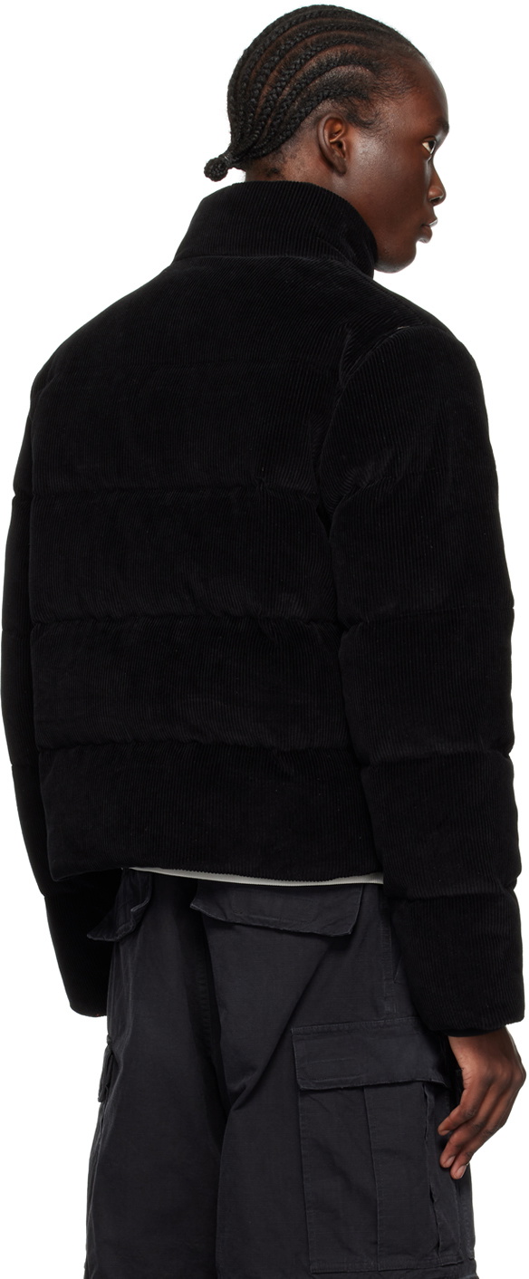 We11done Black Quilted Down Jacket We11done