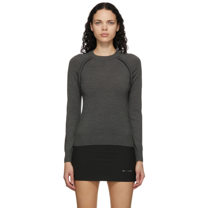 Sportmax Grey Wool Abete Sweater Sportmax