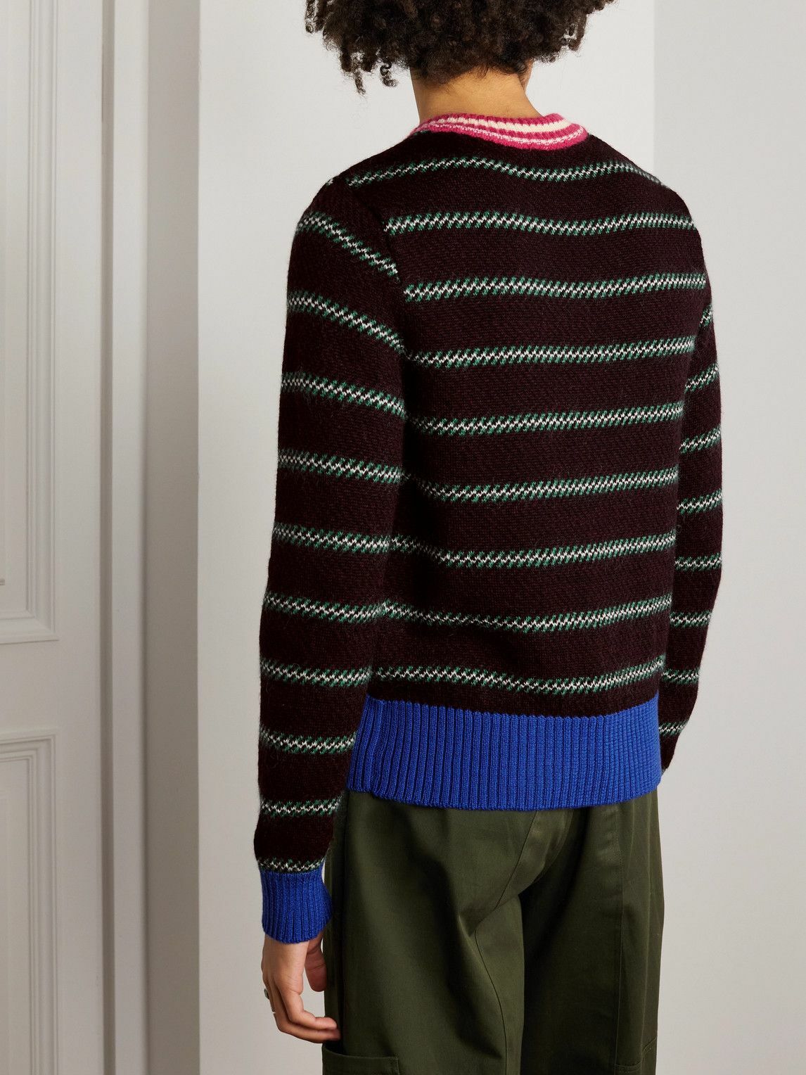 Wales Bonner - Sunday Slim-Fit Virgin Wool-Blend Jacquard Sweater ...