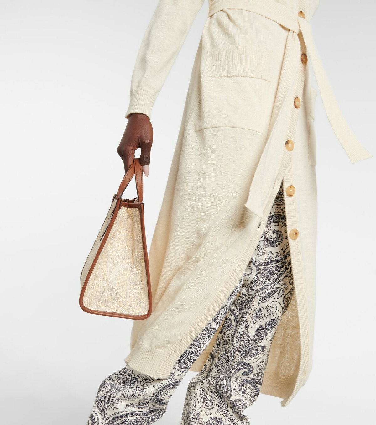 Etro - Embroidered wool, linen and cotton cardigan Etro
