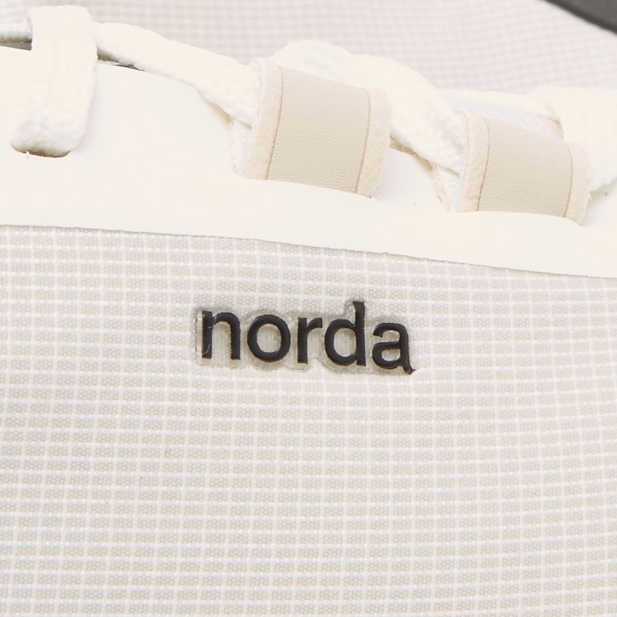 Norda Men's 001 Limited Edition Sneakers in White/Mars Red Norda