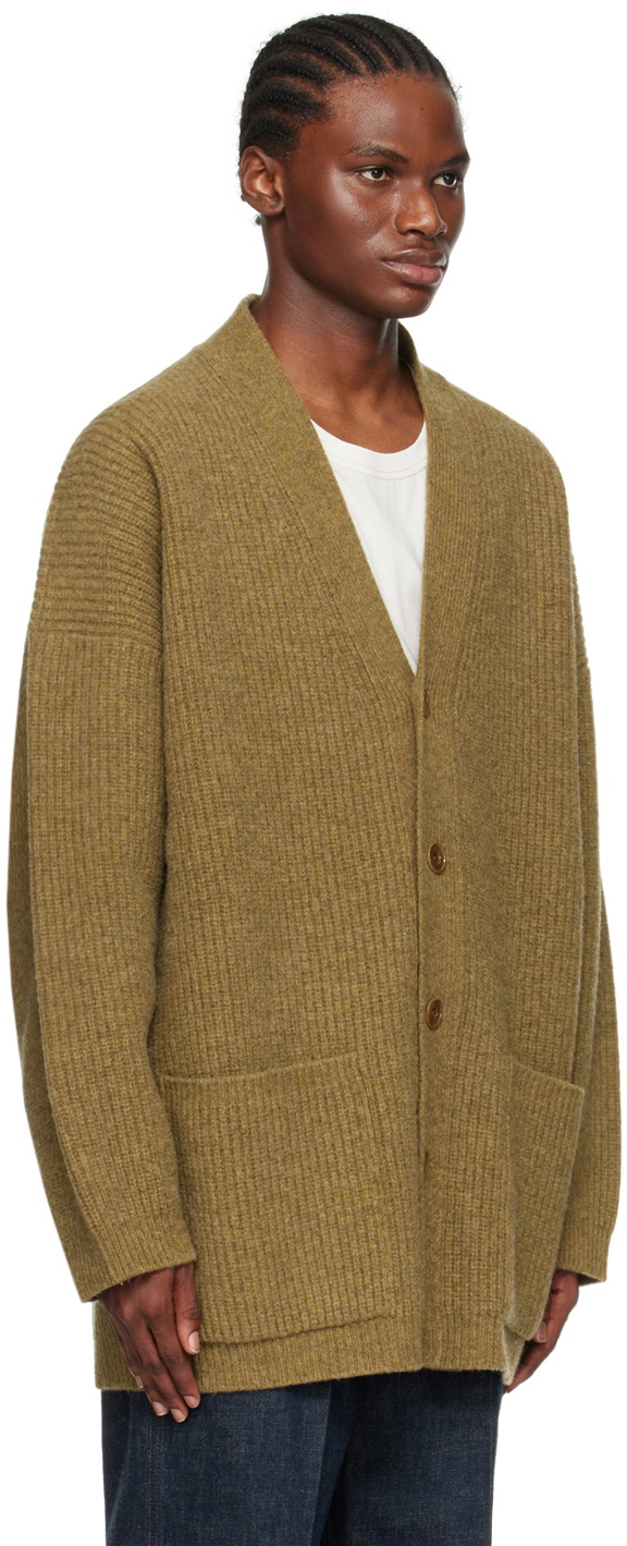 LEMAIRE Yellow Dropped Shoulder Cardigan Lemaire