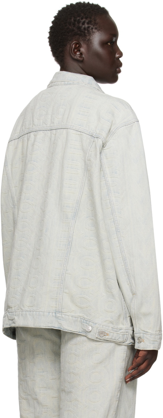 Marc Jacobs Blue 'The Monogram' Denim Jacket Marc Jacobs