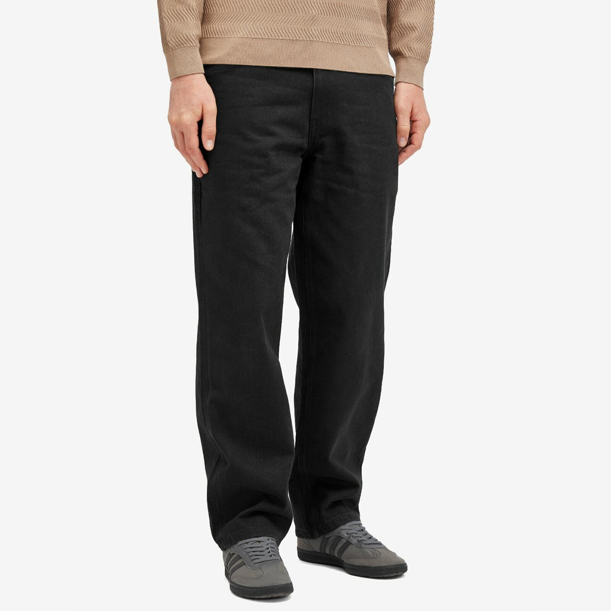 Dime Men's Classic Relaxed Denim Pants in Black Dime