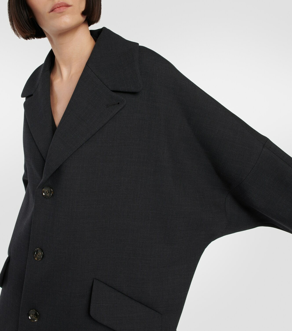 MM6 Maison Margiela Single-breasted wool-blend coat MM6 Maison Margiela