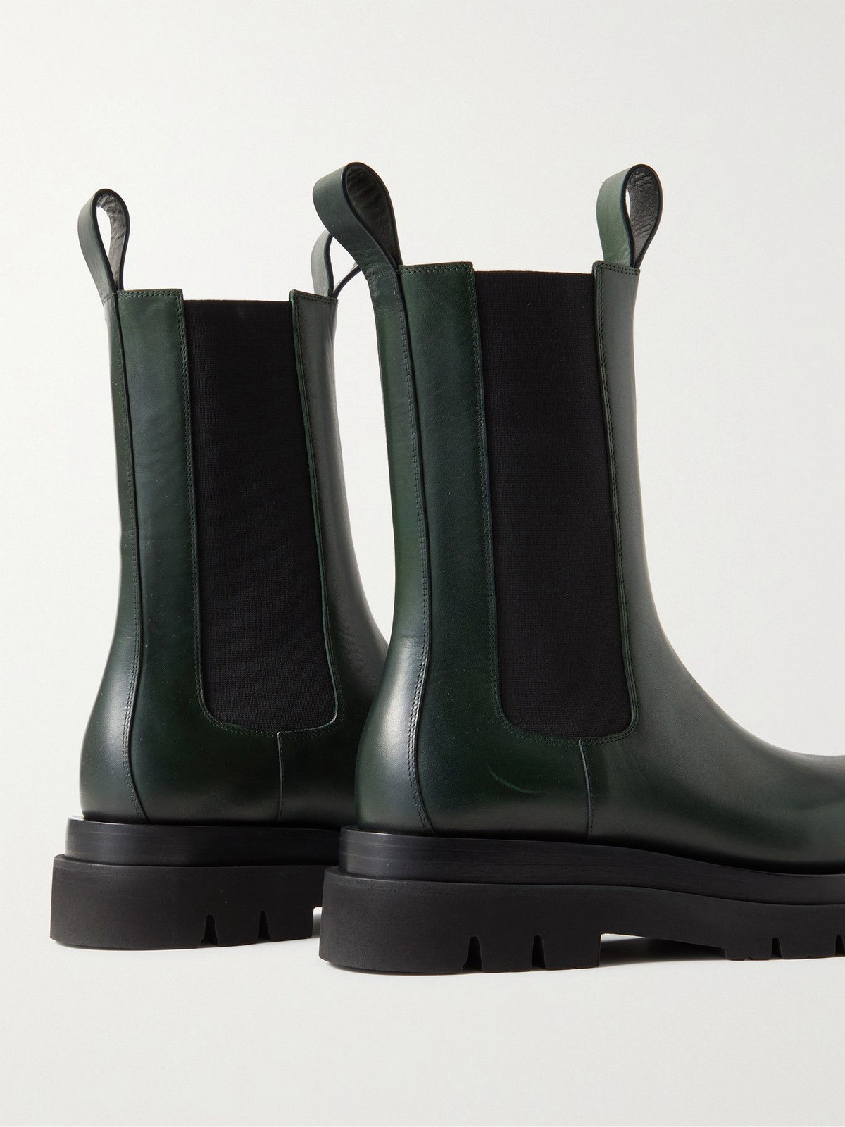 Bottega Veneta - Leather Chelsea Boots - Green Bottega Veneta