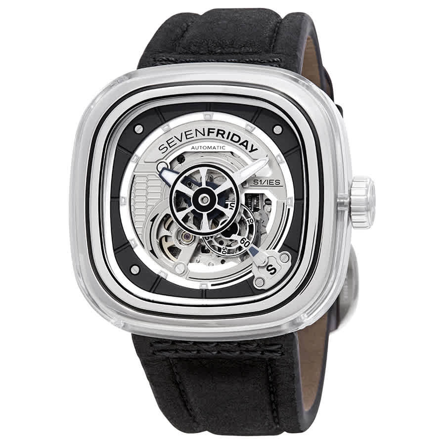 Sevenfriday S-Series Rhodium Dial Automatic Mens Watch S1/01 SevenFriday