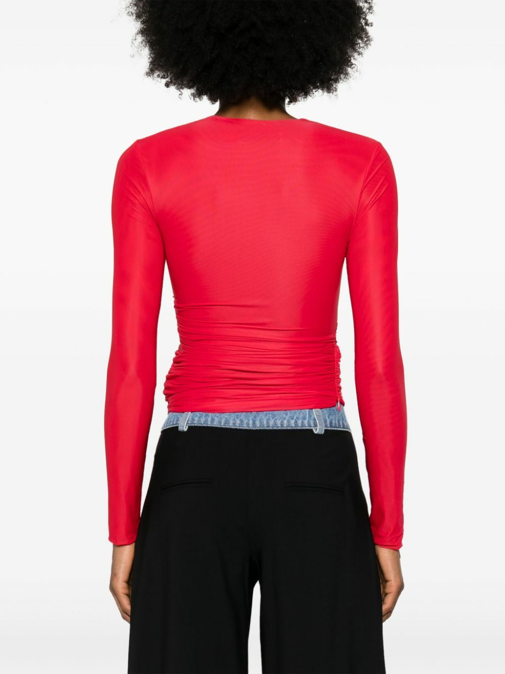 Christopher Esber Red Venus Loop Sculpted Top Christopher Esber