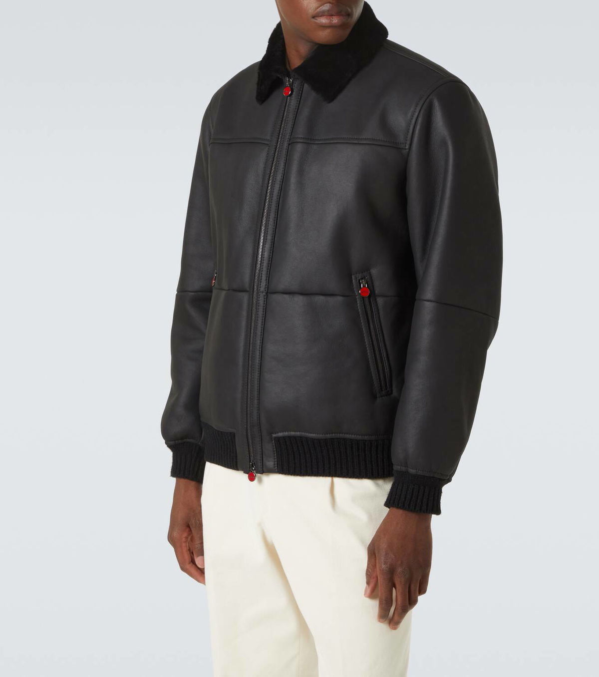 Kiton Shearling bomber jacket Kiton