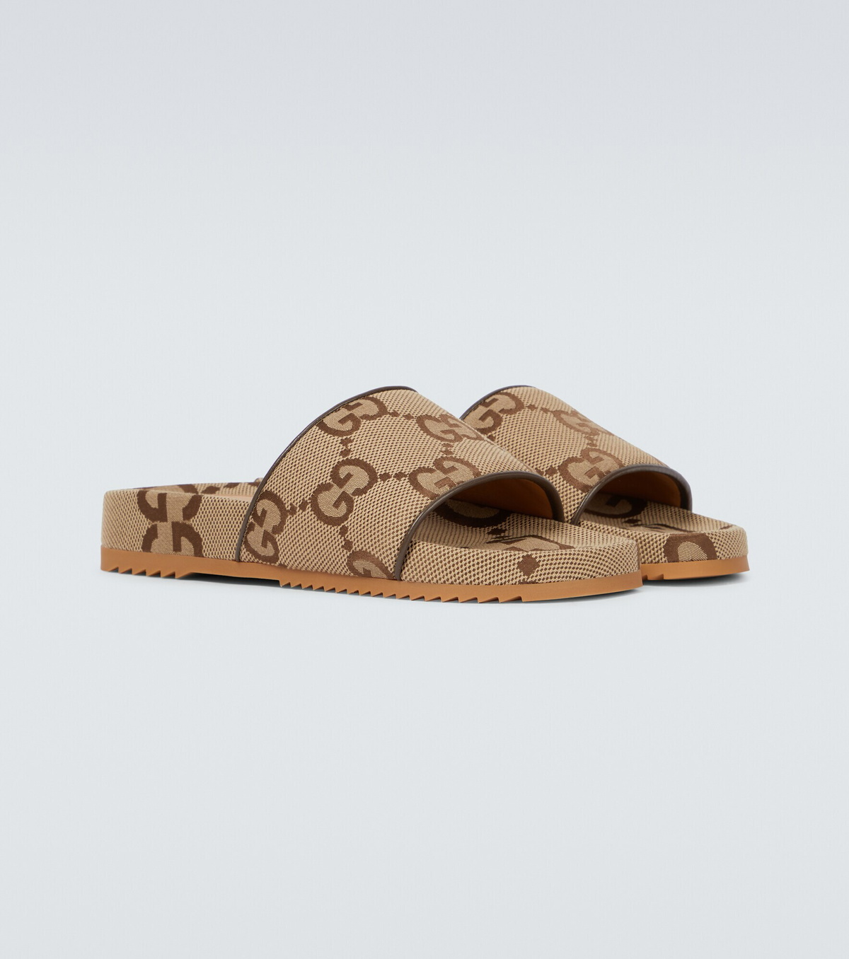 Gucci - Maxi GG canvas slides Gucci