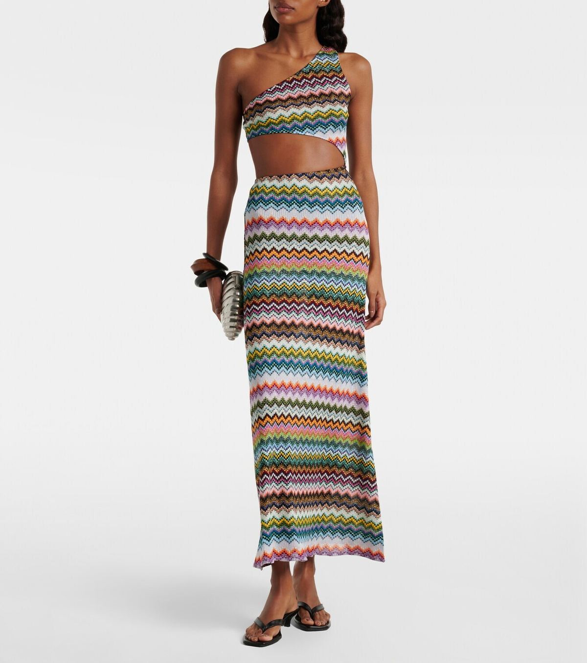 Missoni Zig Zag lamé beach cover-up Missoni