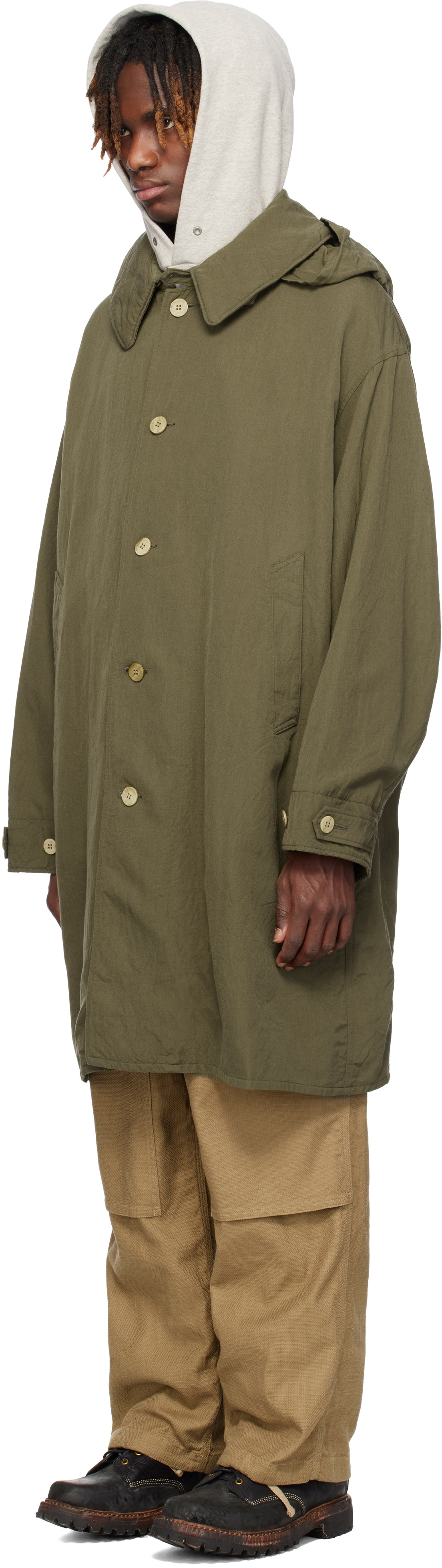 visvim Khaki Balmat Parka Coat Visvim