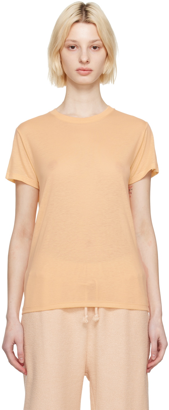Baserange Yellow Semi-Sheer T-Shirt Baserange