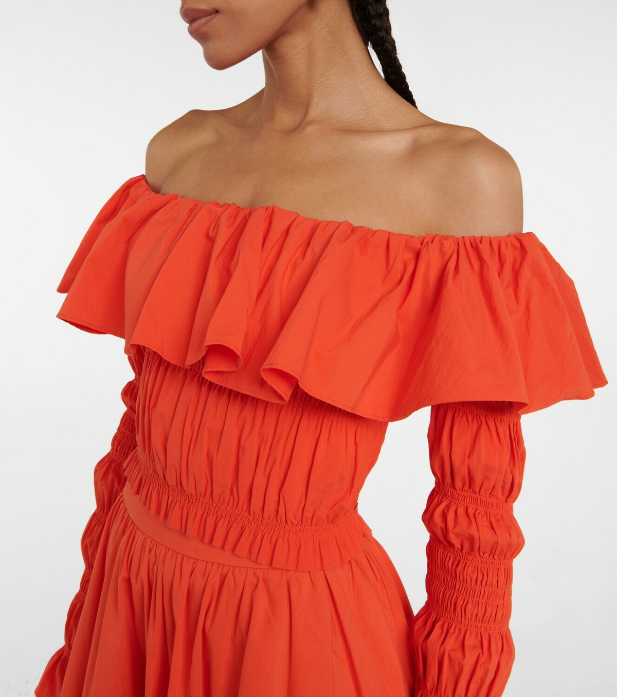Caroline Constas Lydia off-shoulder crop top Caroline Constas