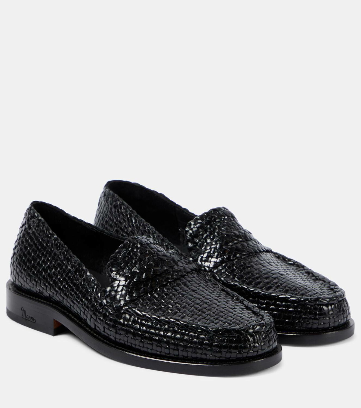 Marni Bambi woven leather loafers Marni