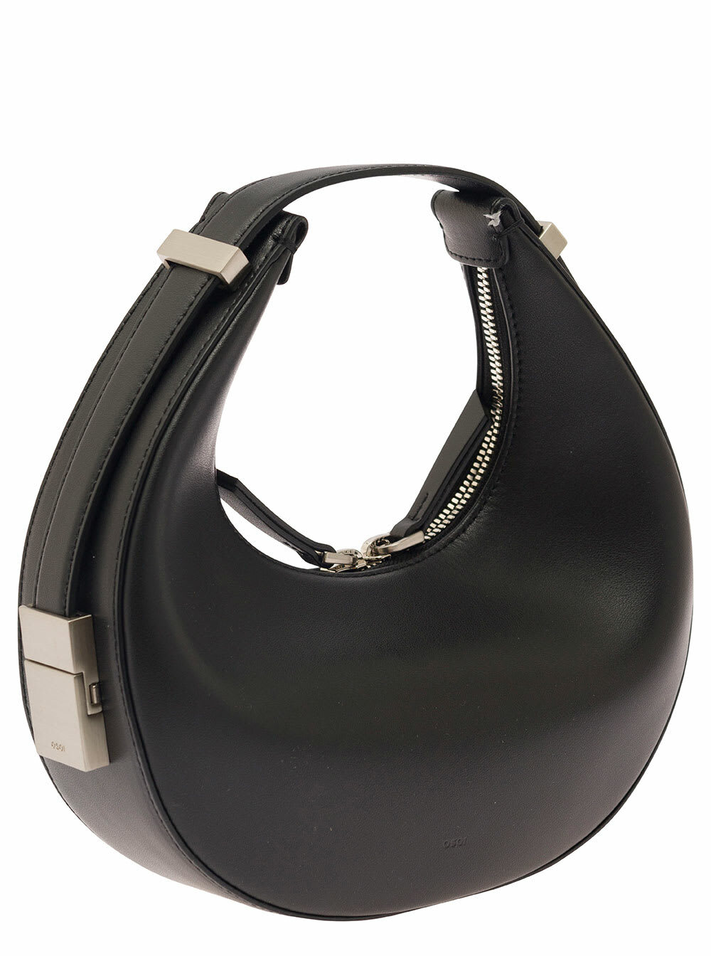 OSOI mini Toni Black Handbag With Engraved Logo In Leather Woman OSOI