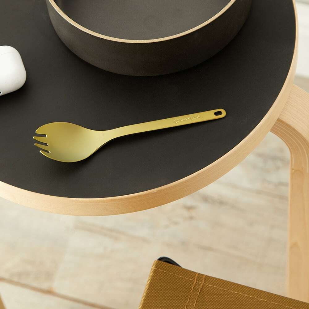 Snow Peak Men's Titanium Spork Anodized in Gold Snow Peak