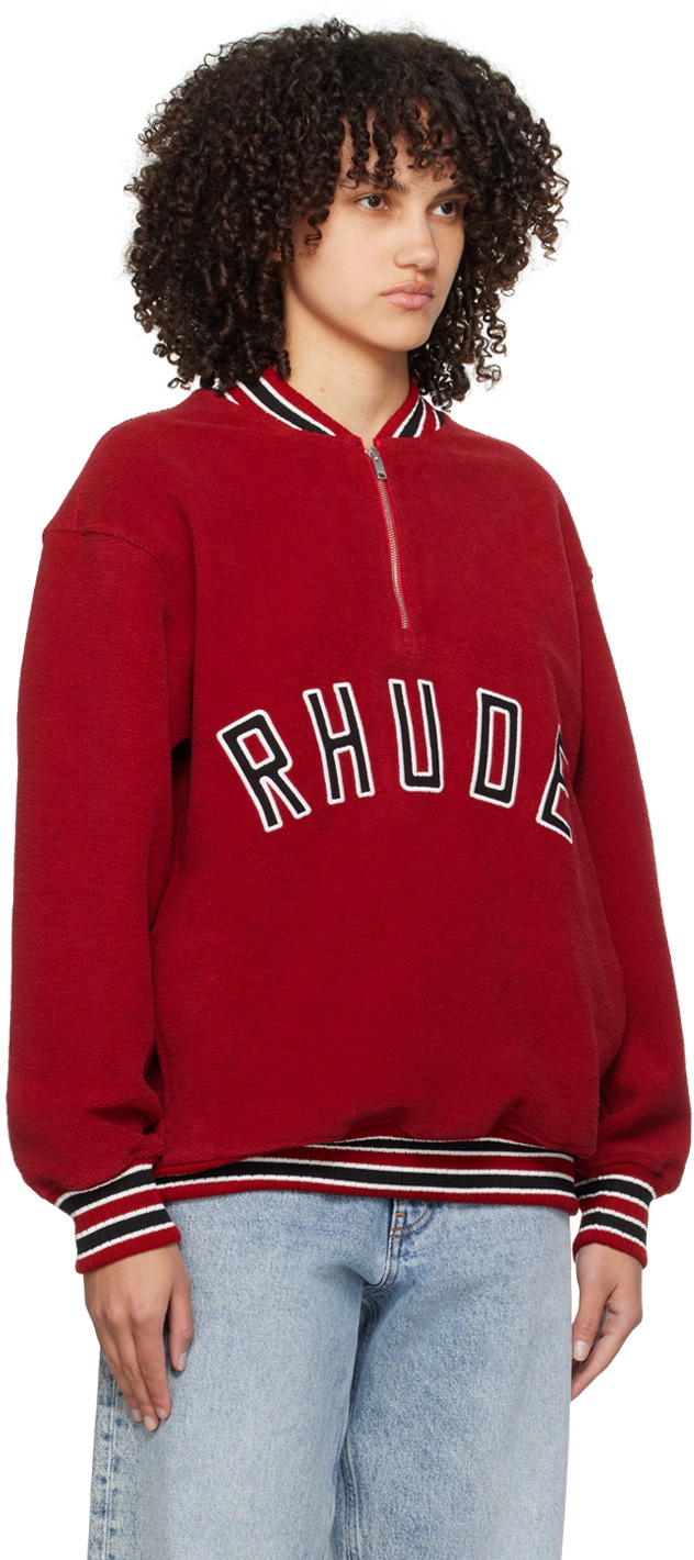Rhude Red Half-Zip Jacket Rhude