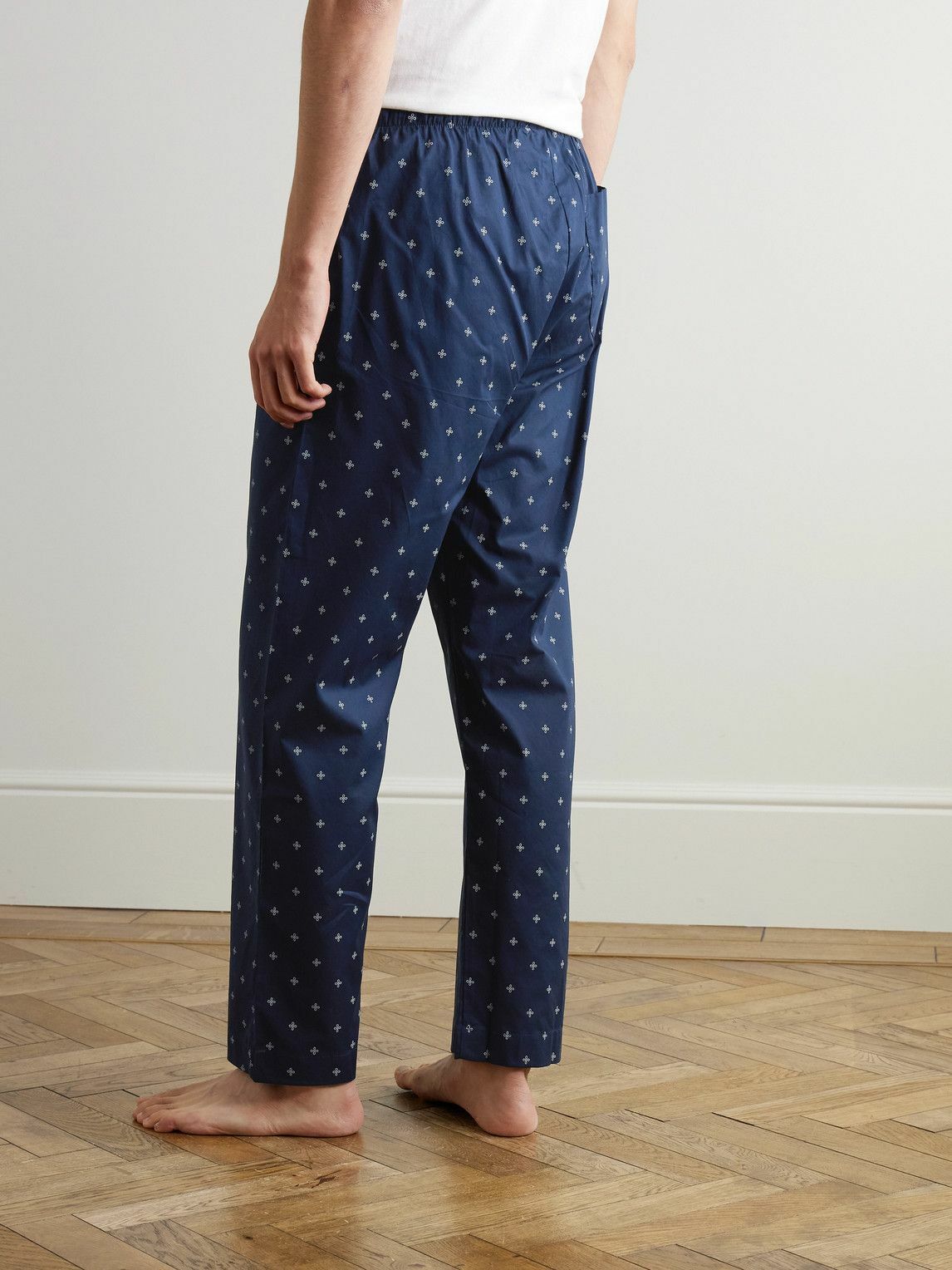 Derek Rose - Nelson Printed Cotton-Batiste Pyjama Trousers - Blue Derek ...