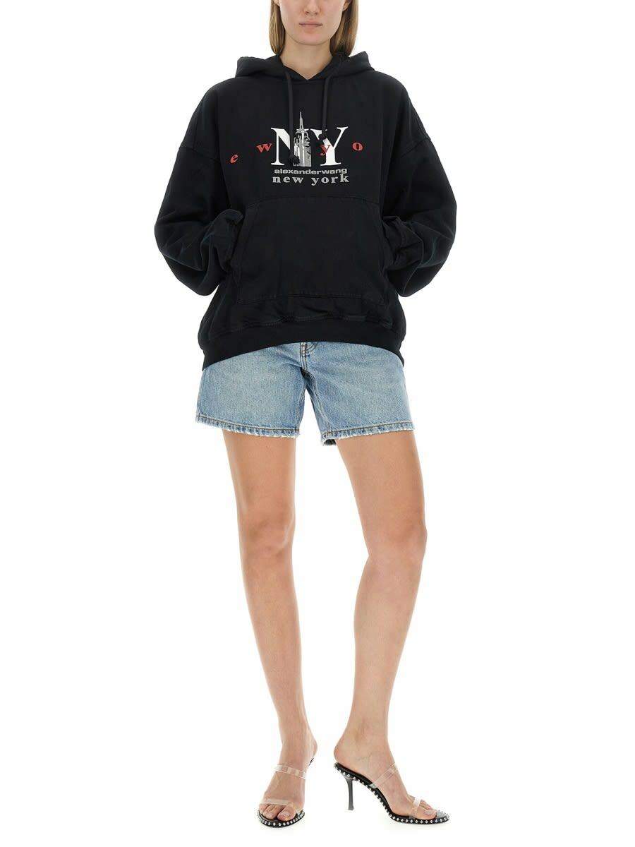 Alexander Wang Sweatshirt With Logo Alexander Wang