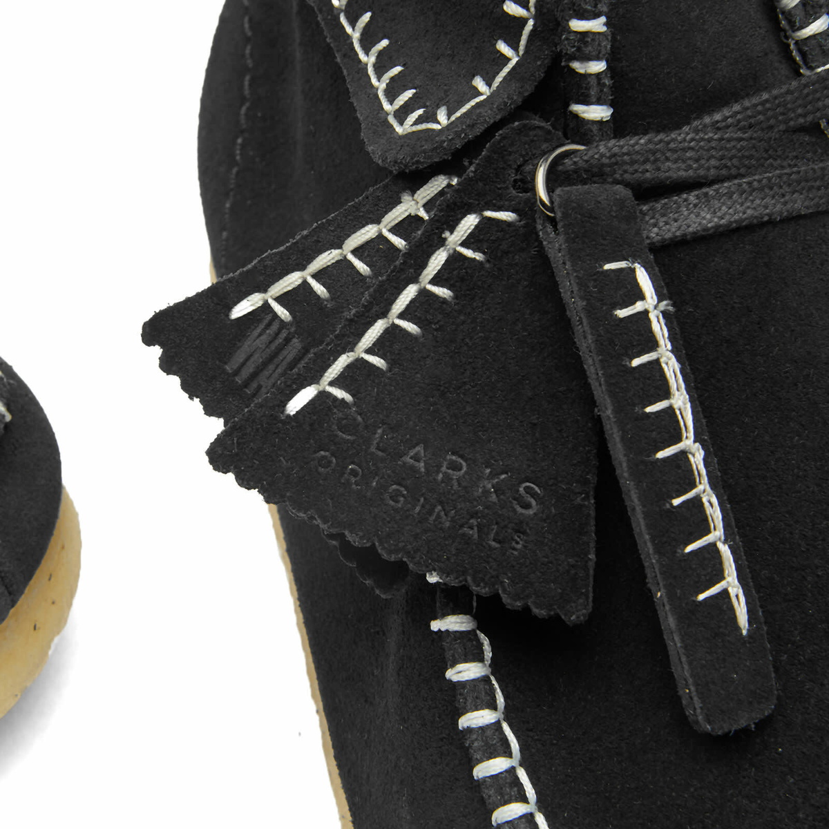 Clarks Originals Women's Wallabee Stitch Boots in Black Suede Clarks ...