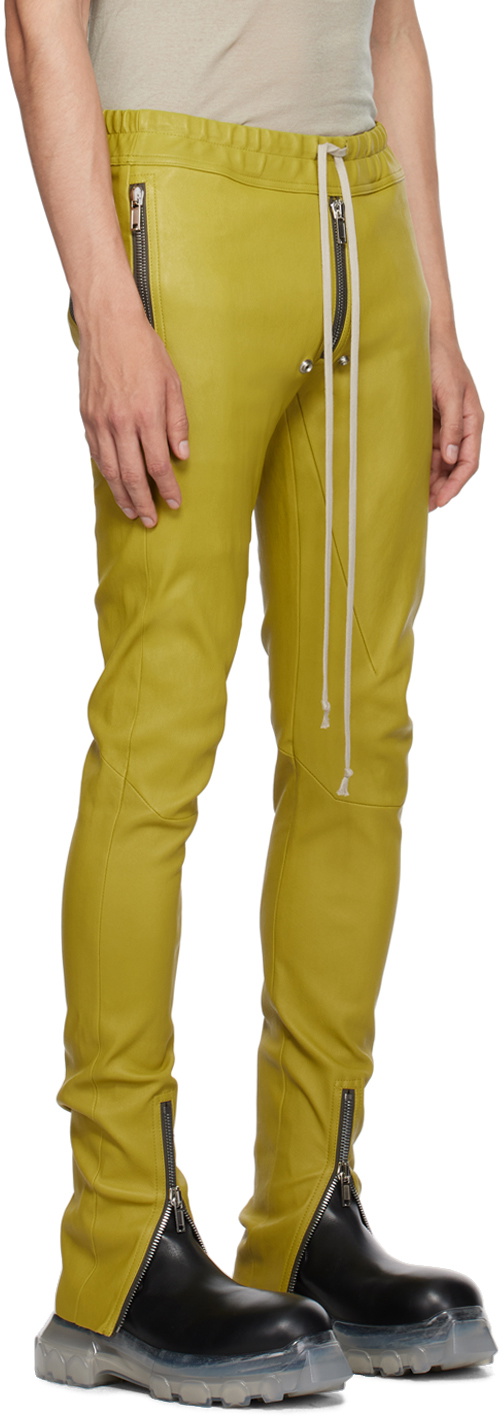 Rick Owens Green Gary Leather Pants Rick Owens