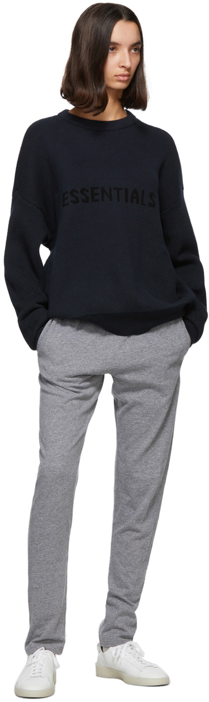 Fear of God ESSENTIALS Grey Jersey Lounge Pants Fear Of God Essentials