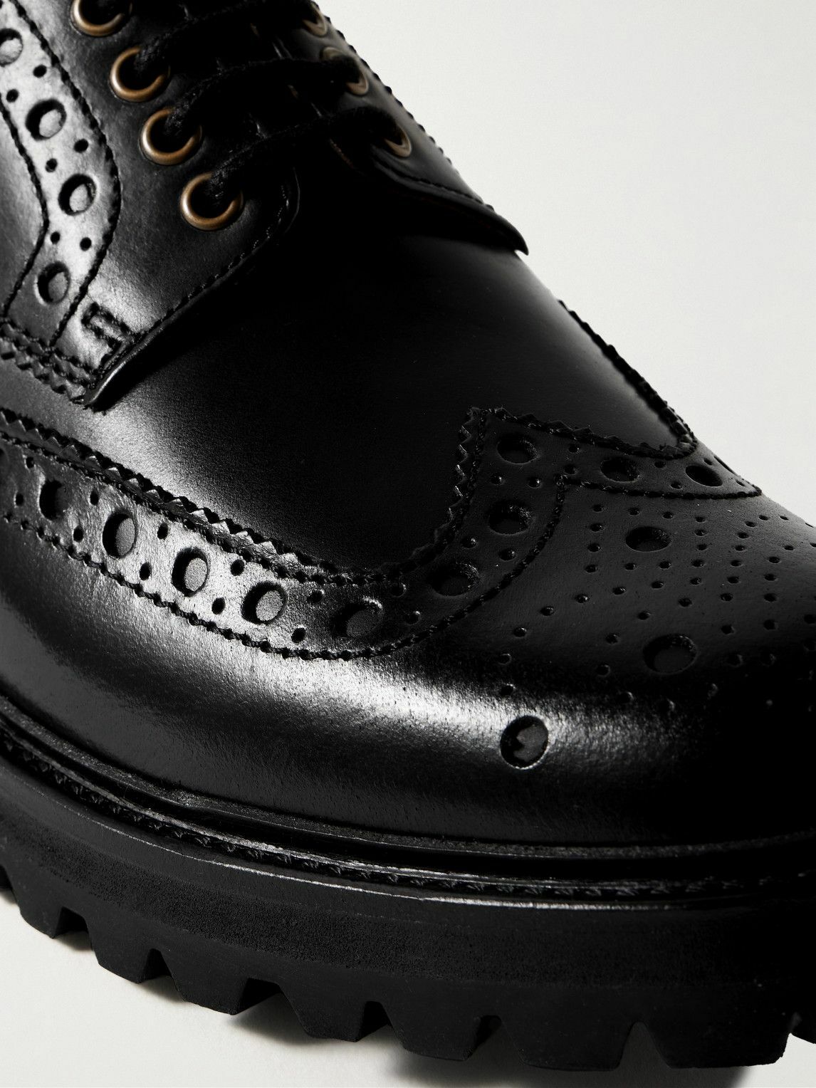 Grenson - Archie Leather Brogues - Black Grenson