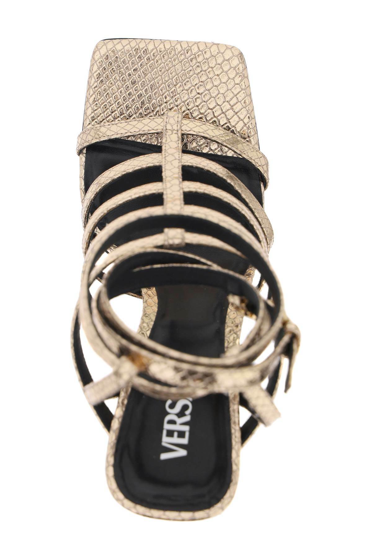 VERSACE lycia structure sandals Gold Versace