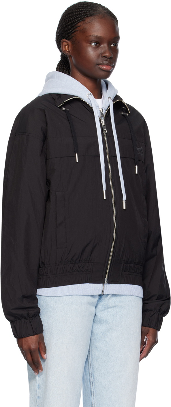 AMI Paris Black Zip Jacket AMI
