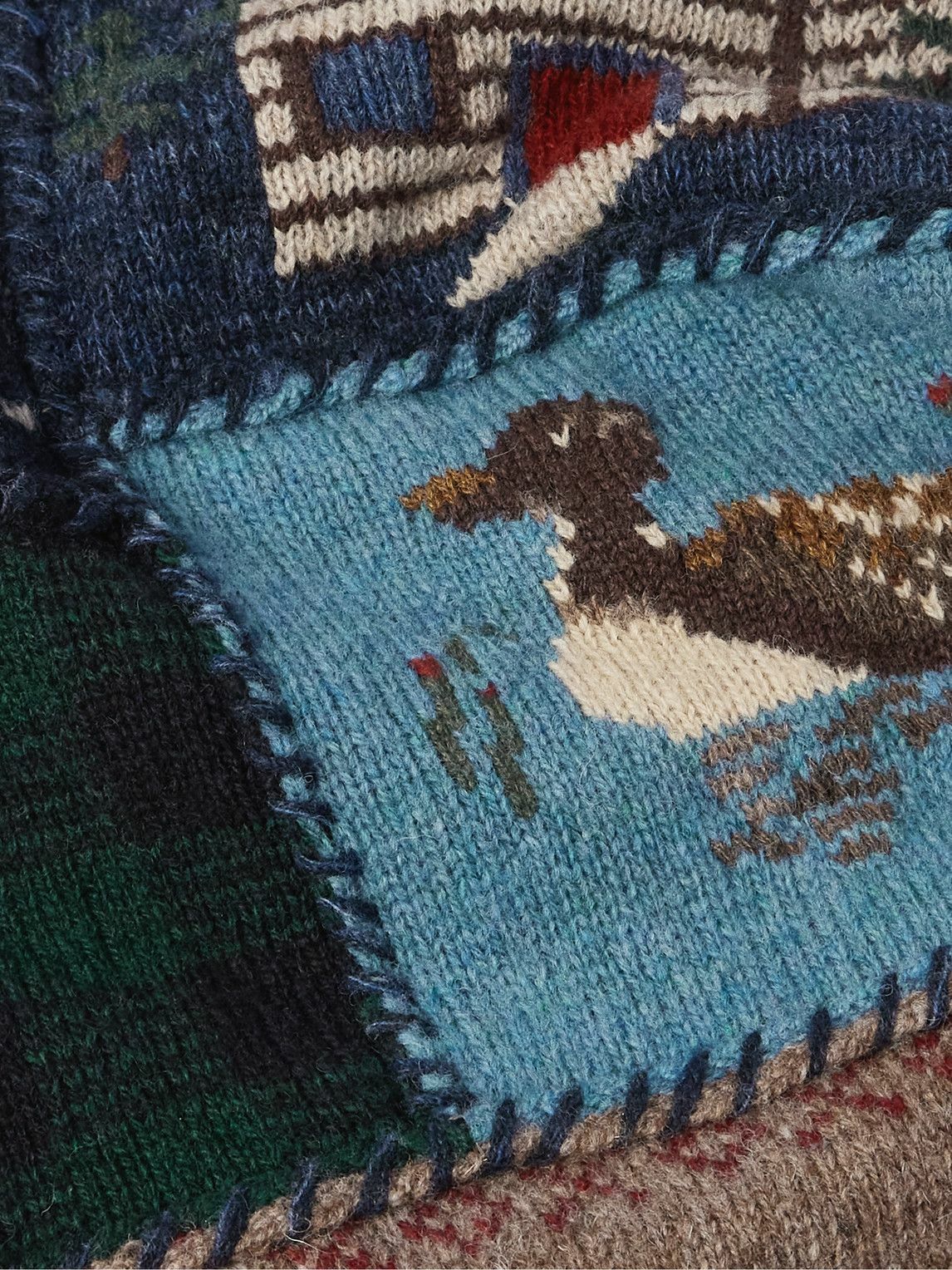Polo Ralph Lauren - Polo Country Patchwork Jacquard-Knit Wool and ...