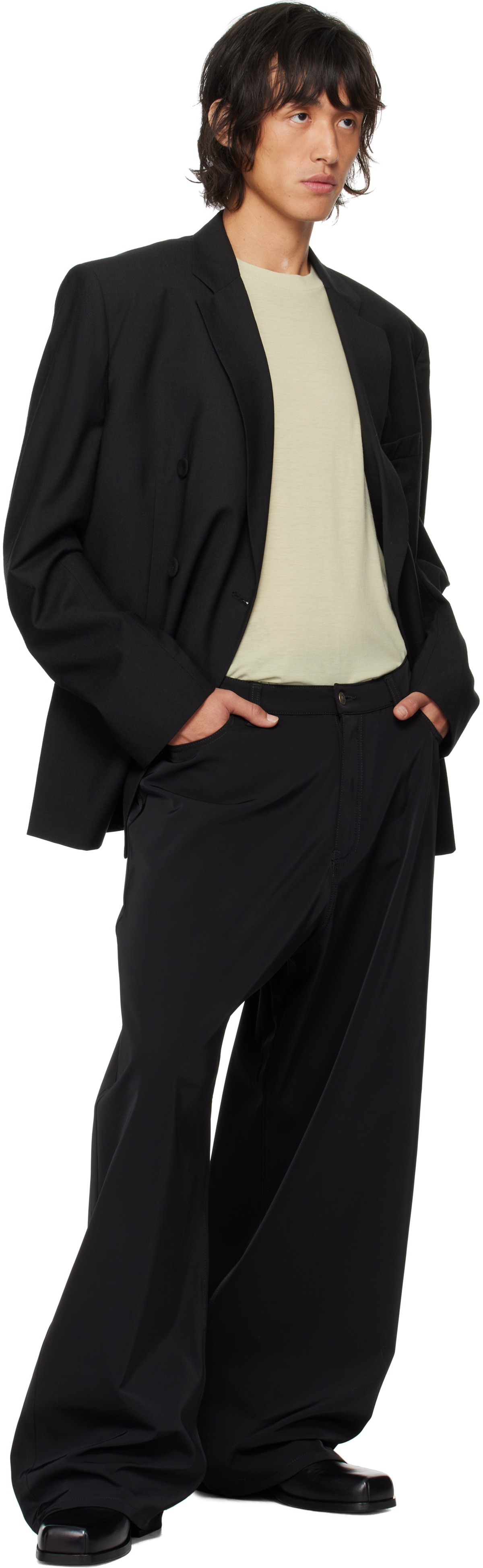 424 Black Big Daddy Trousers 424