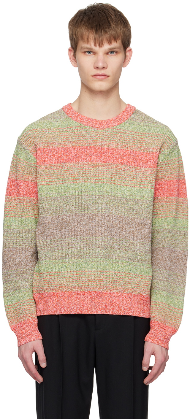 Solid Homme Multicolor Striped Sweater Solid Homme