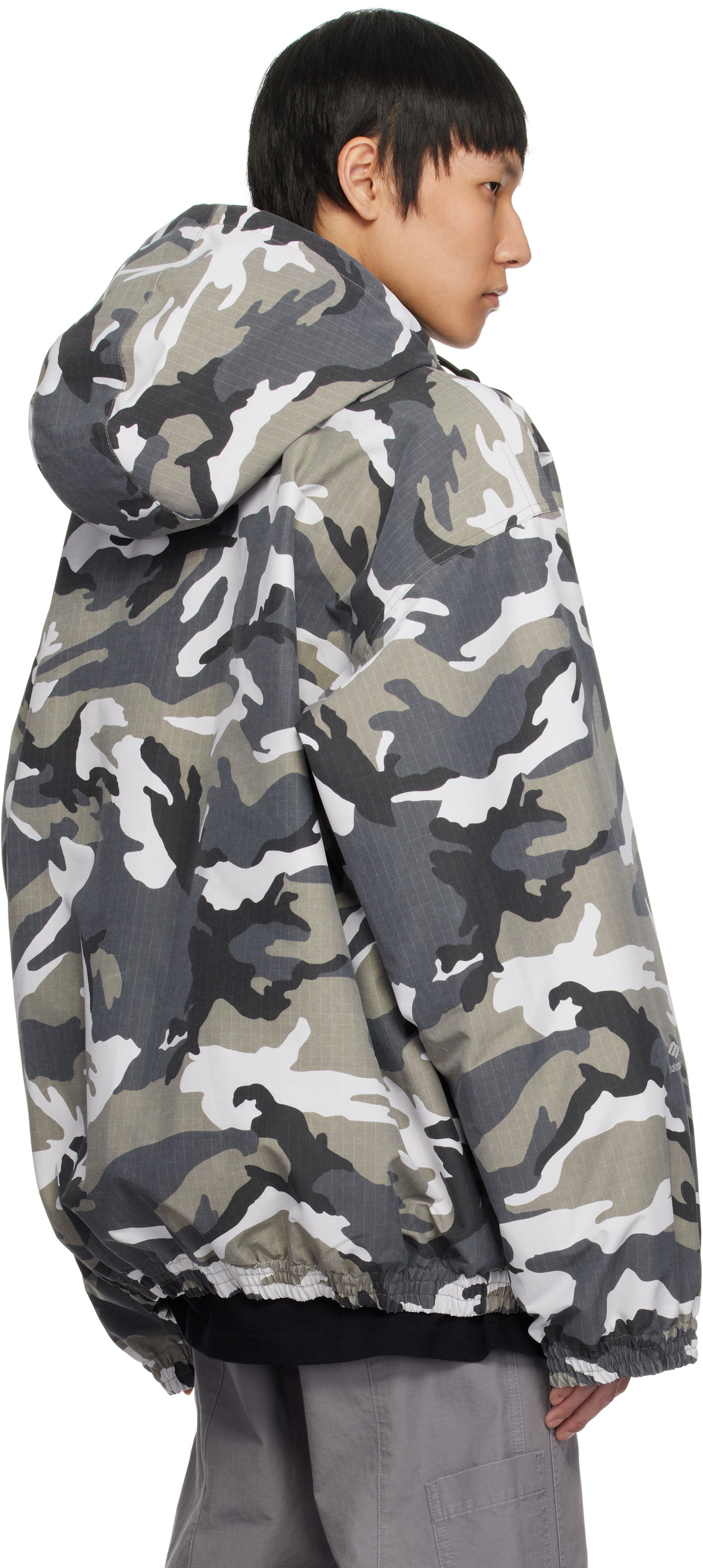 Balenciaga Gray Camo Ski Jacket Balenciaga