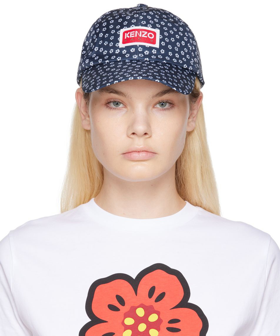Kenzo Navy Sakura Flower Cap Kenzo