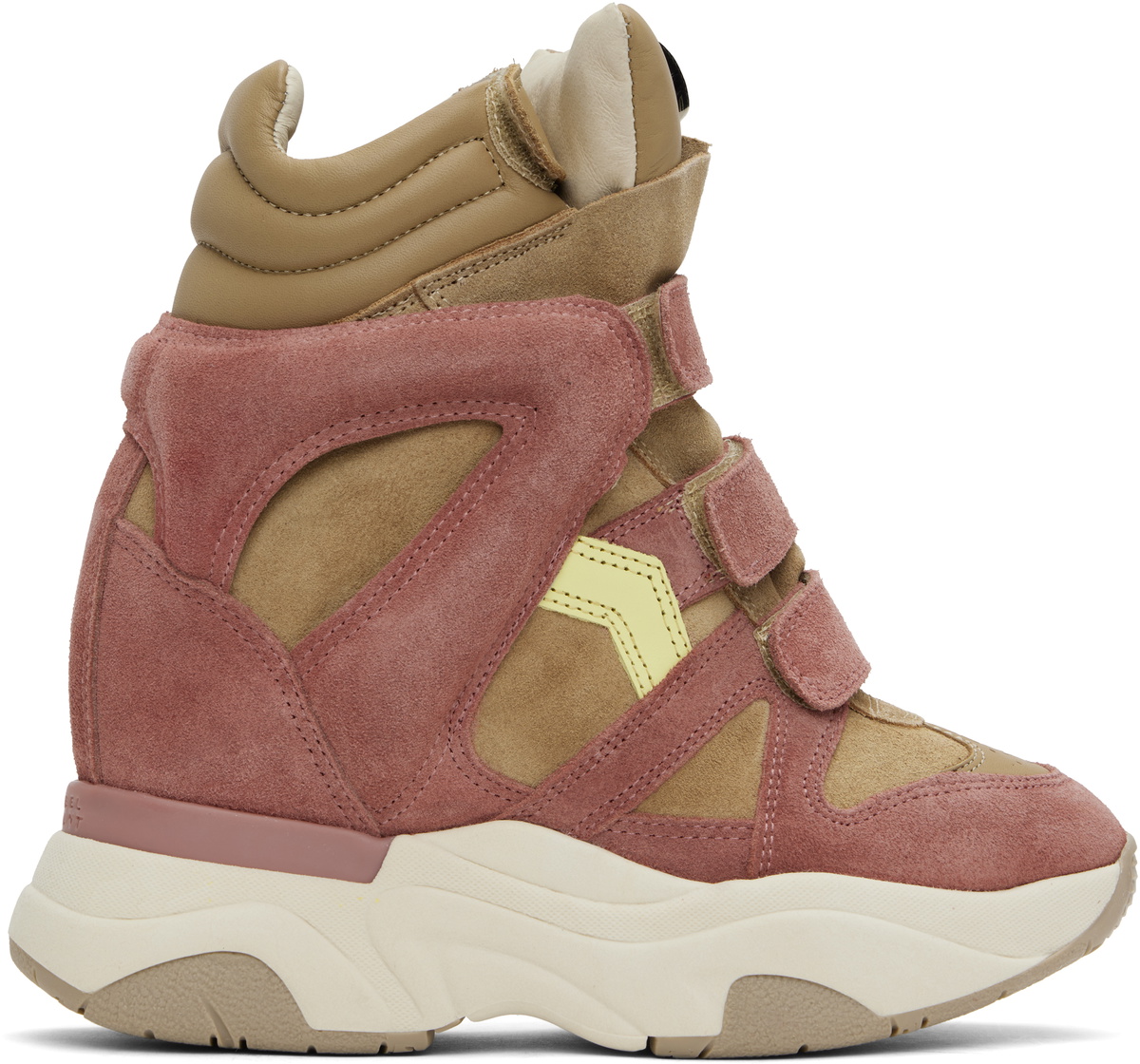Isabel Marant Beige & Pink Balskee Sneakers Isabel Marant
