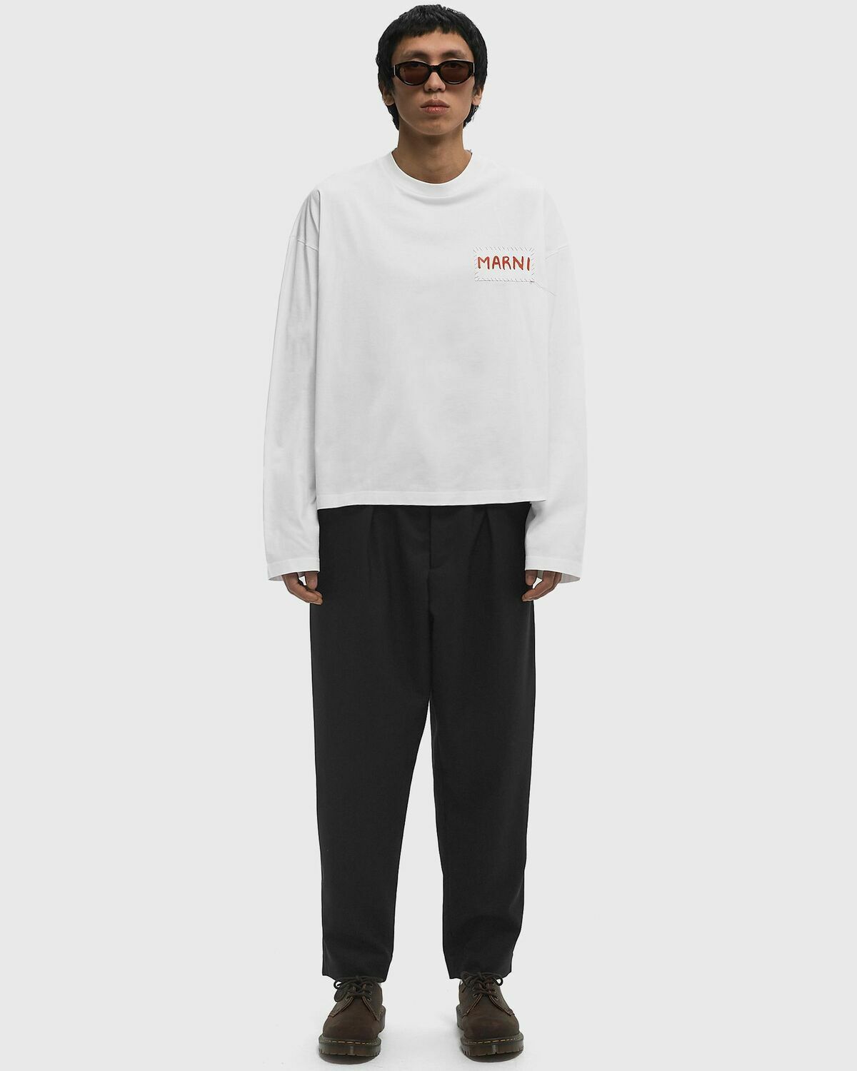 Marni TEE White Mens Longsleefe Marni
