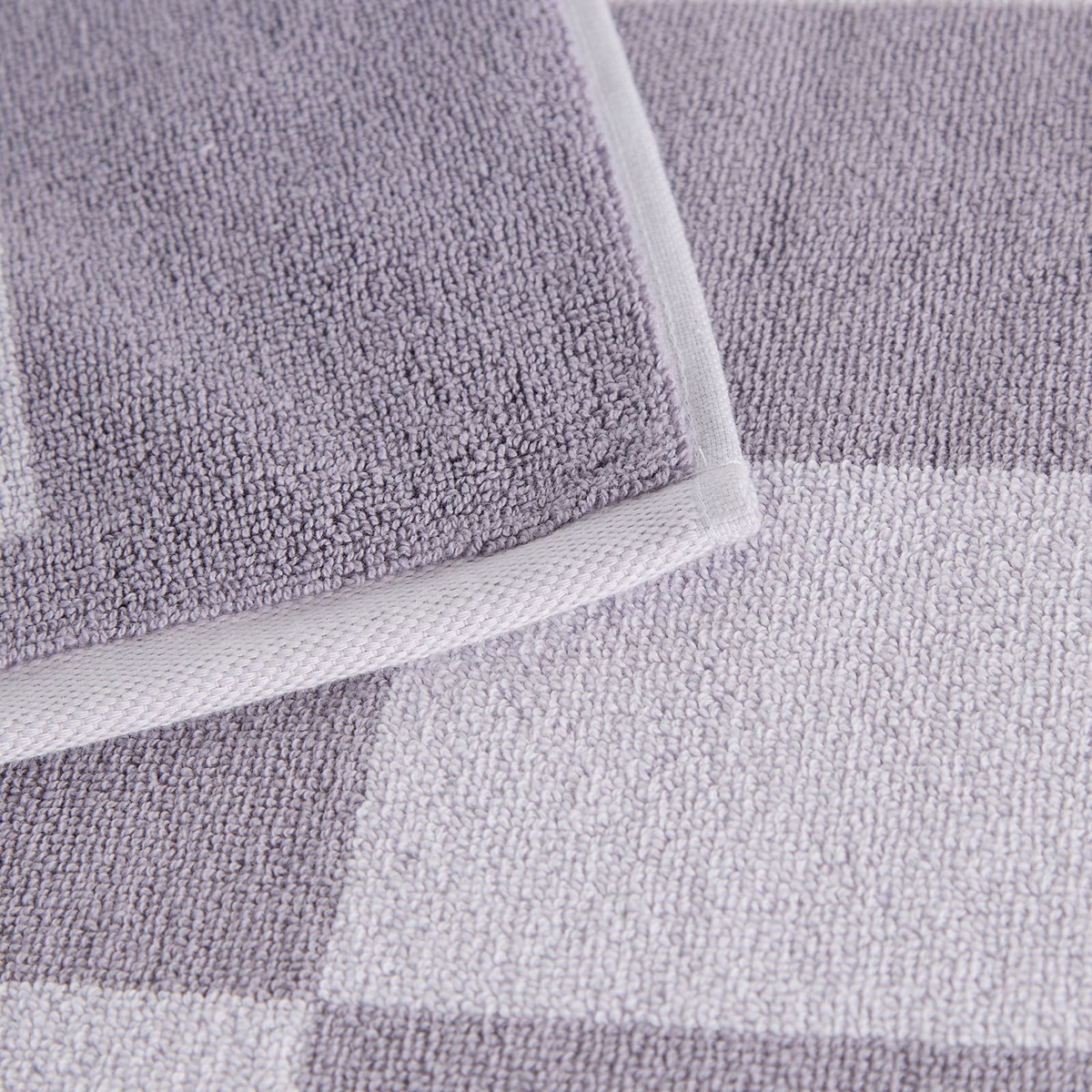 HAY Check Bath Mat in Lavender HAY